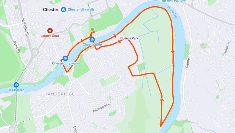 Chester Triathlon – Deva Short Distance route – Chester Triathlon Club